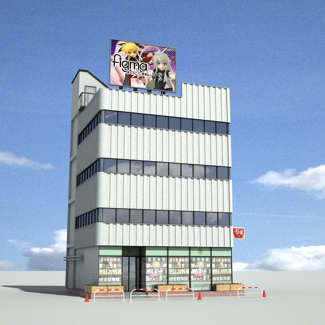 Lightwave Japan Building Shops Offices