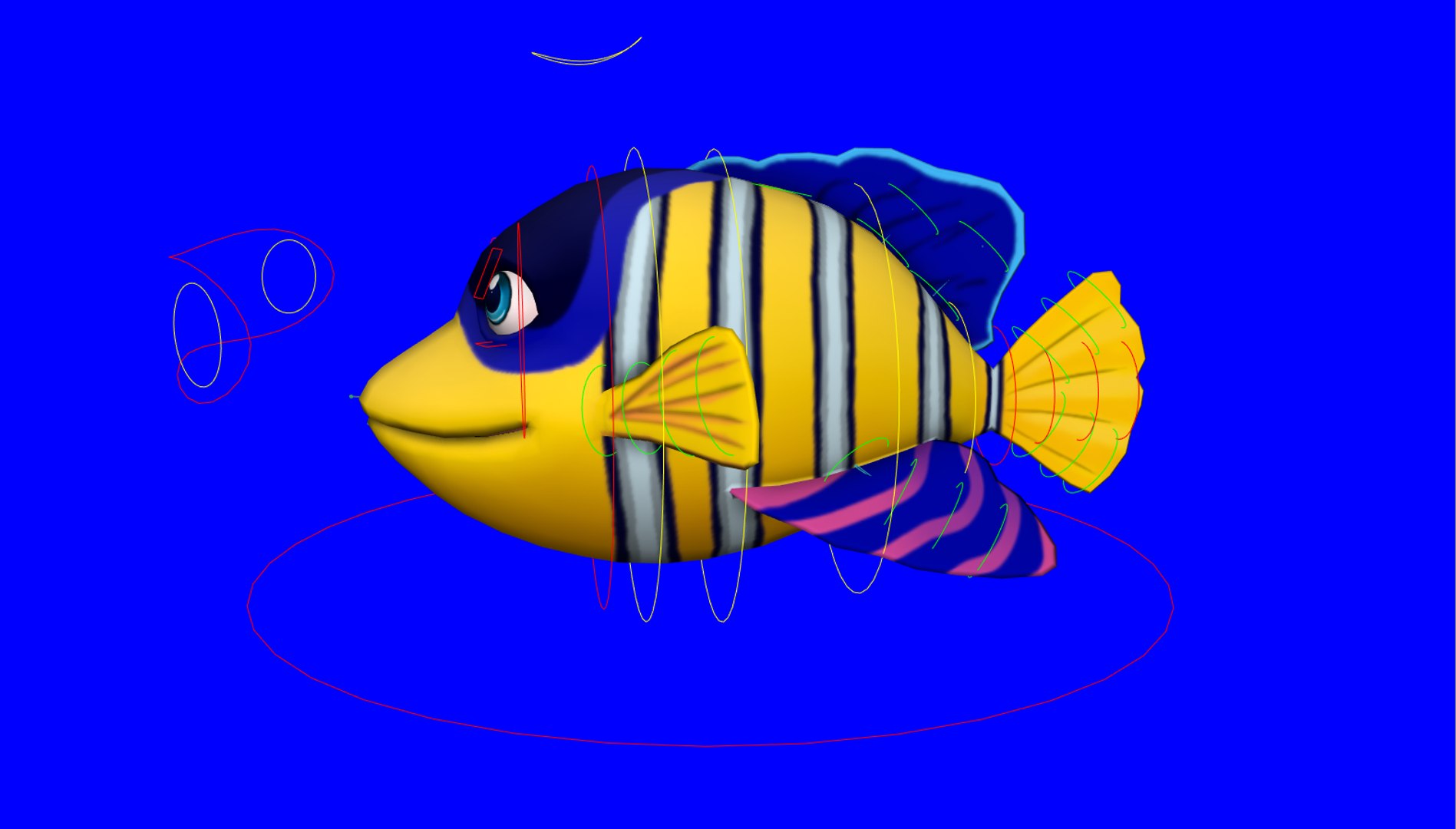 Angel Fish Toon Animation 3D Model - TurboSquid 1585823