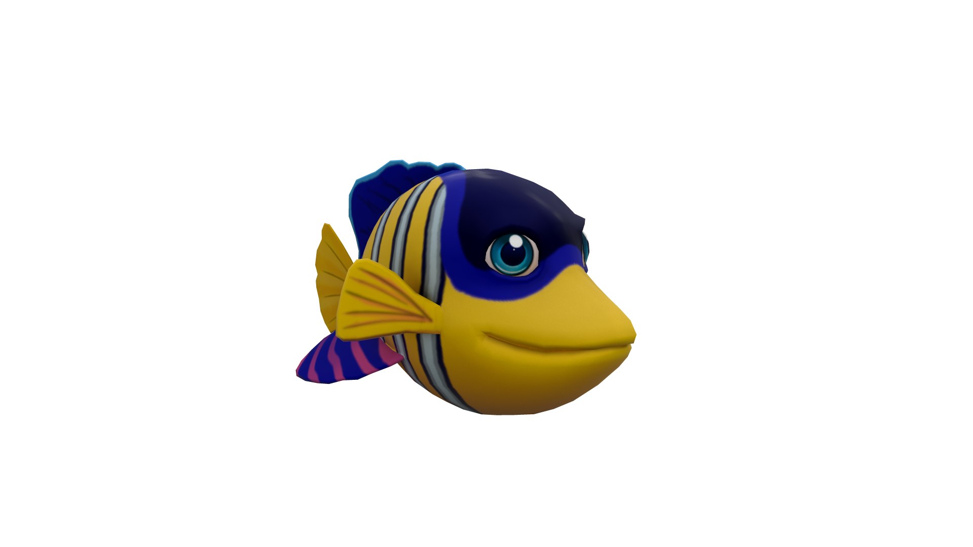 Angel Fish Toon Animation 3D Model - TurboSquid 1585823