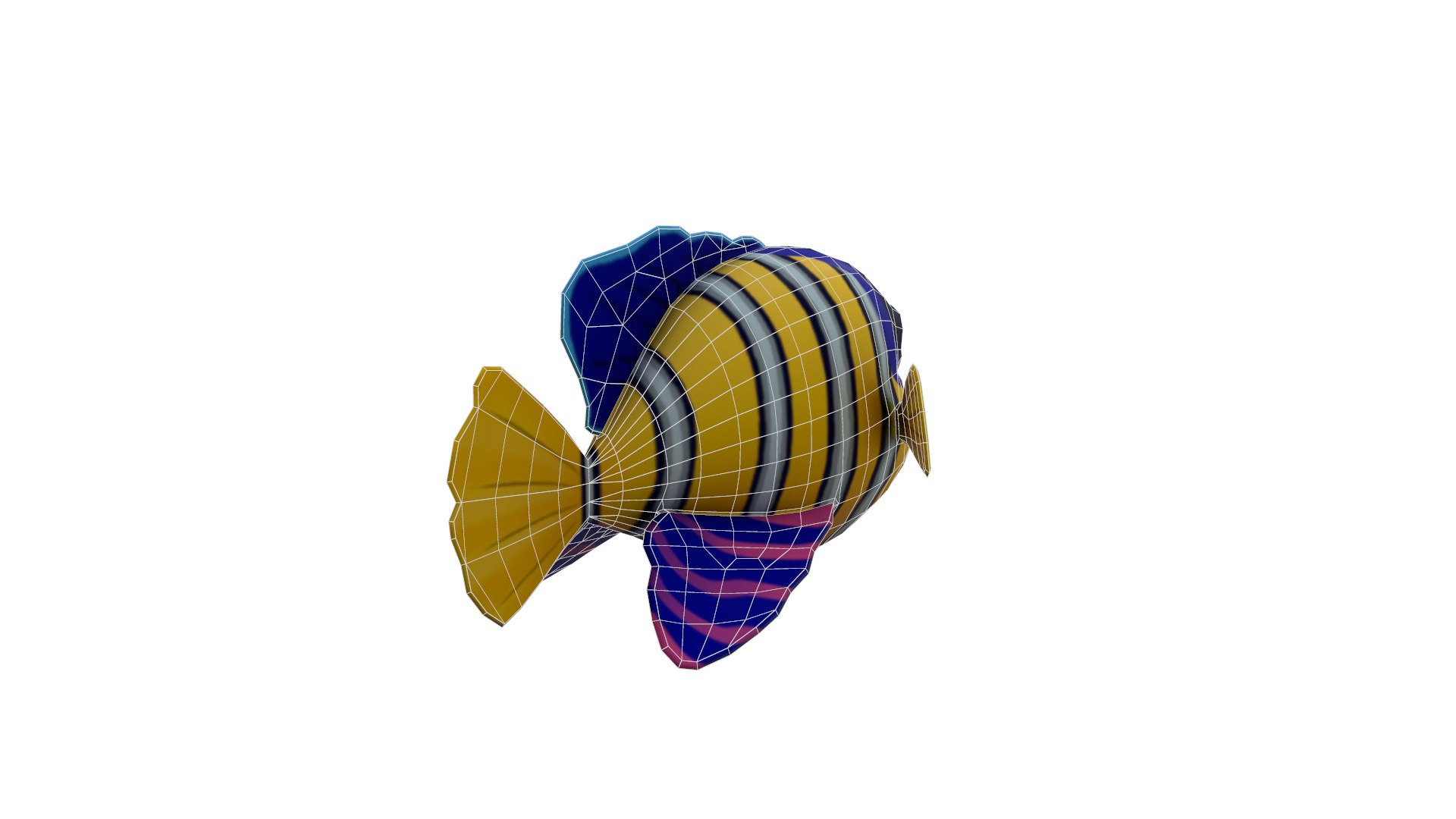 Angel Fish Toon Animation 3D Model - TurboSquid 1585823