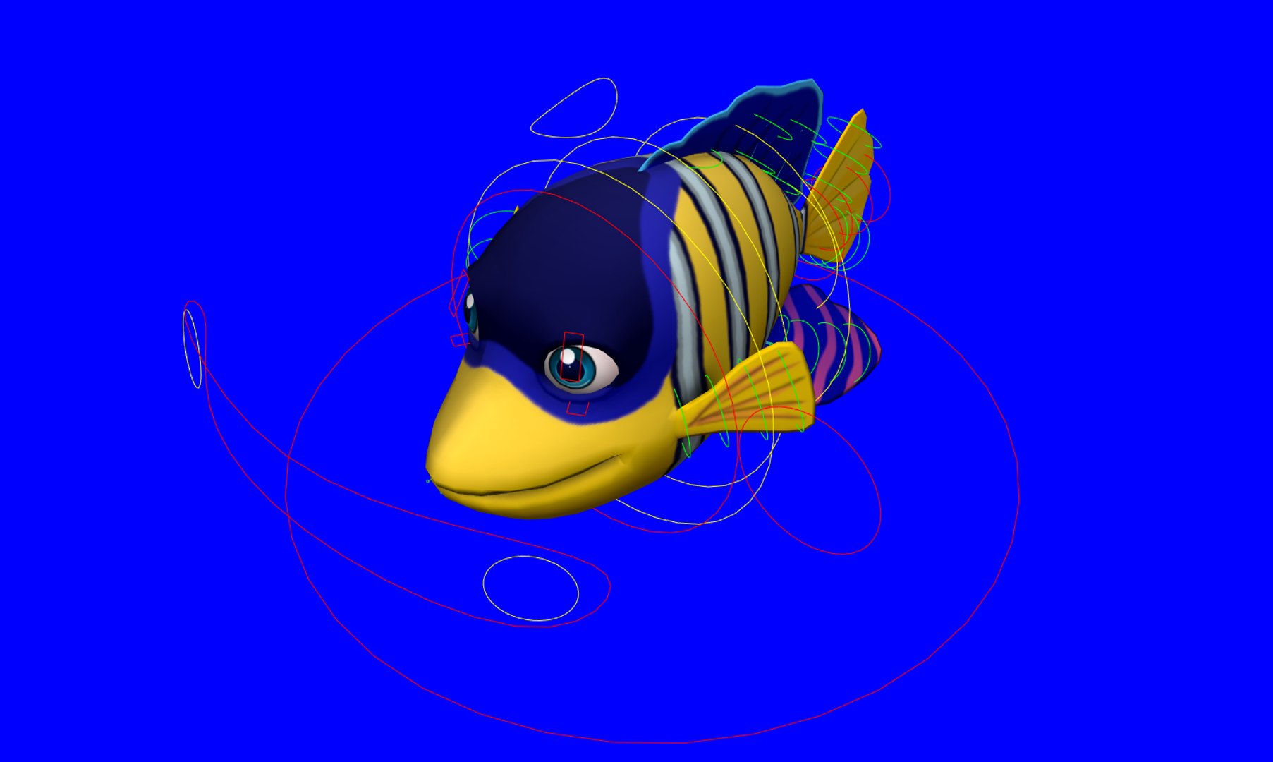 Angel Fish Toon Animation 3D Model - TurboSquid 1585823