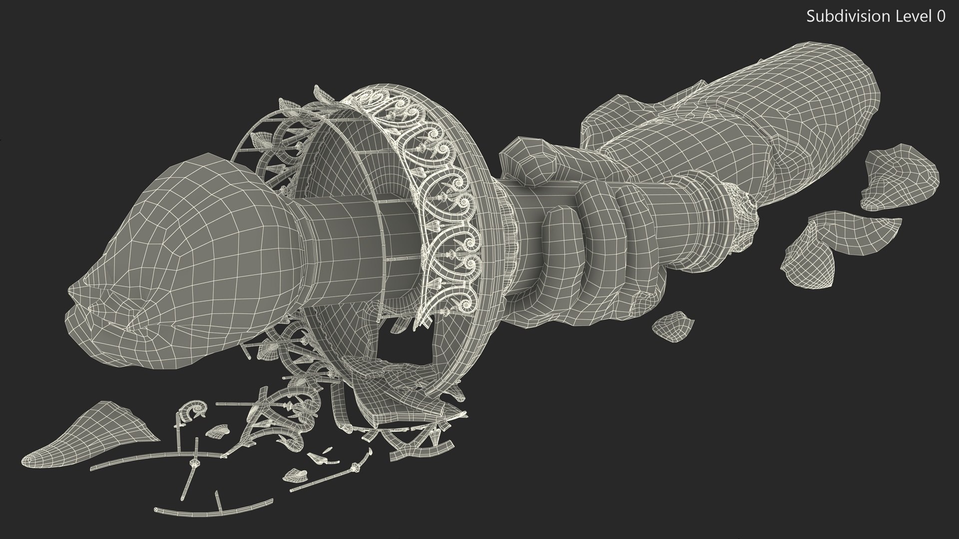 Broken Torch Of Statue Of Liberty Model - TurboSquid 2291155