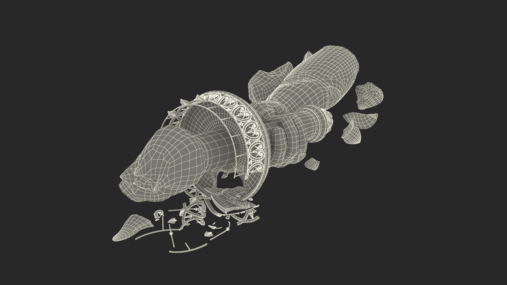 Broken Torch Of Statue Of Liberty Model - TurboSquid 2291155