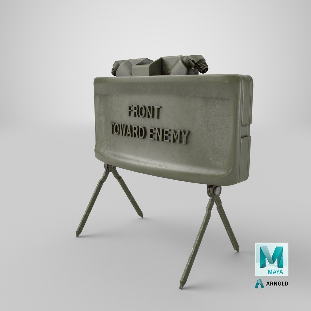 M18a1 claymore anti personnel 3D model - TurboSquid 1642131