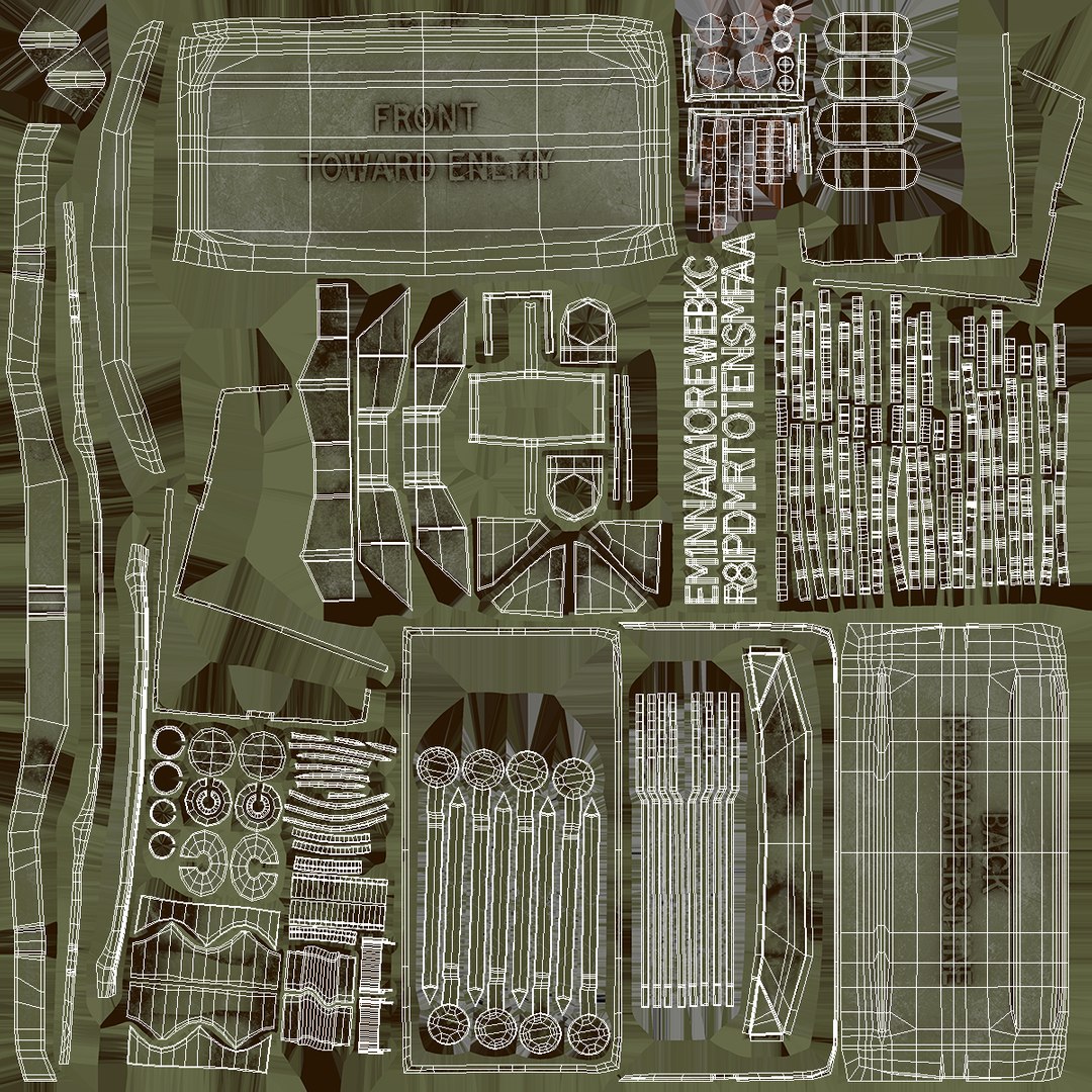 M18a1 claymore anti personnel 3D model - TurboSquid 1642131