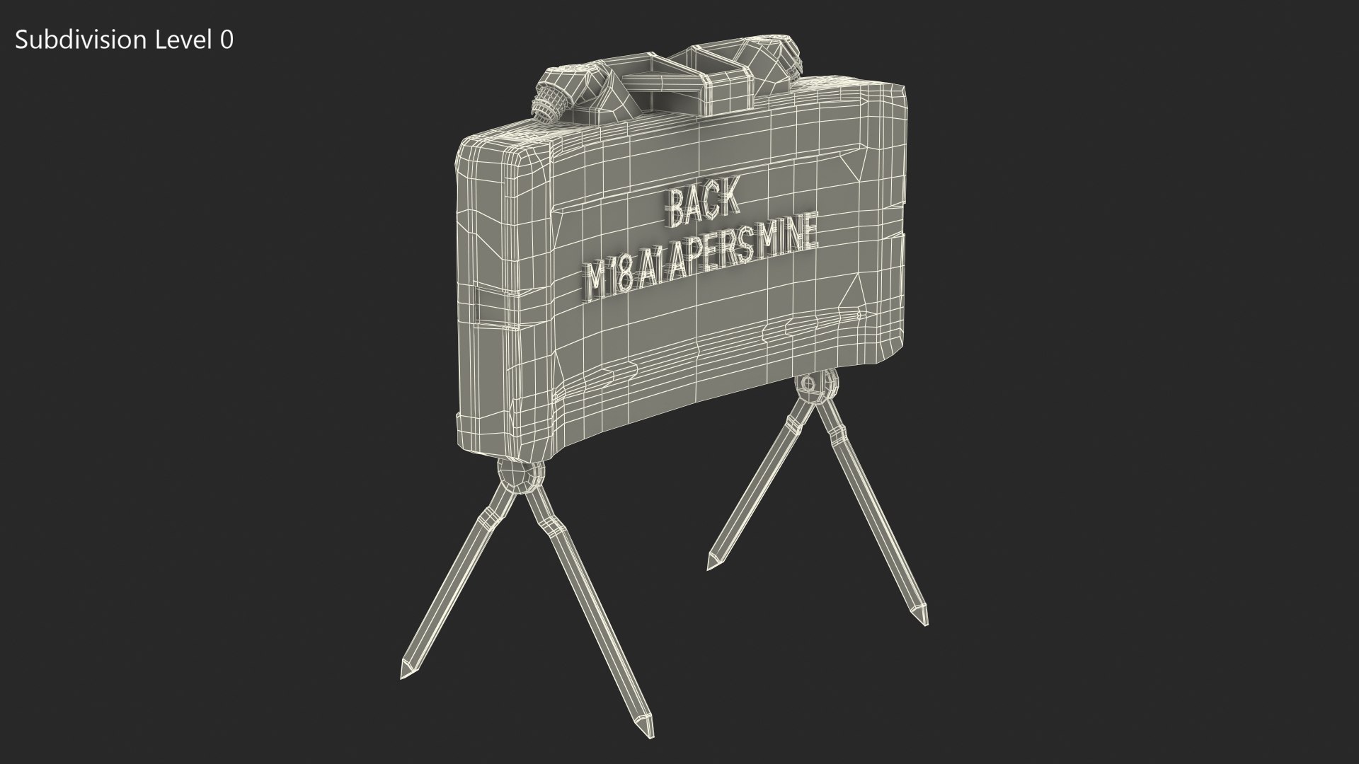 M18a1 claymore anti personnel 3D model - TurboSquid 1642131
