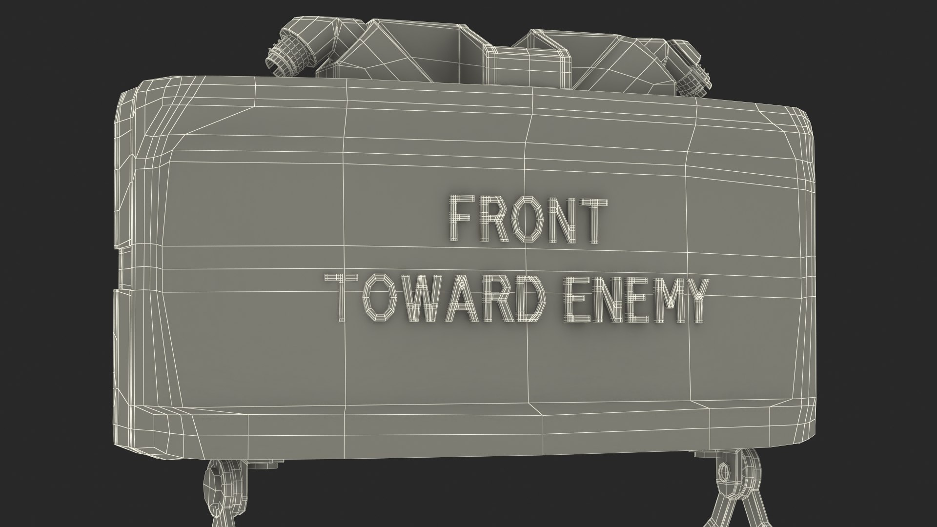 M18a1 claymore anti personnel 3D model - TurboSquid 1642131