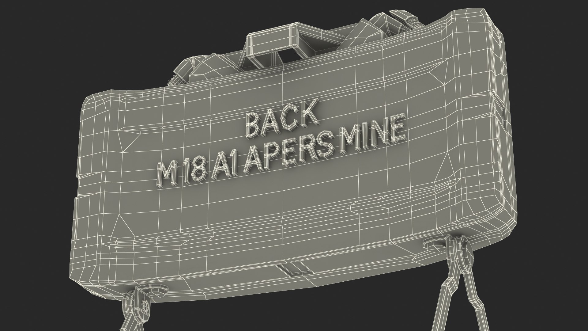 M18a1 claymore anti personnel 3D model - TurboSquid 1642131