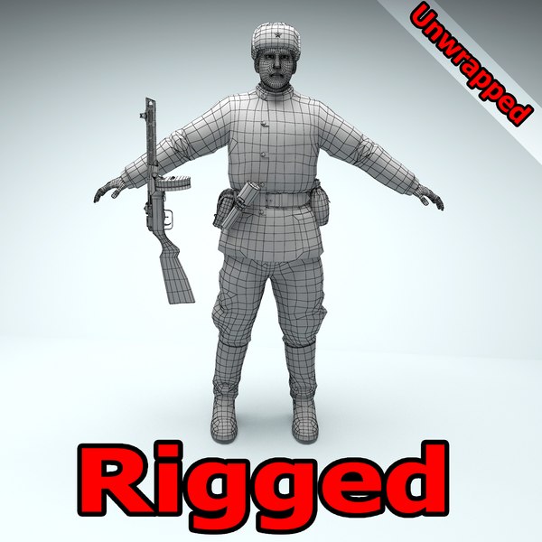 Soldier Rig Maya Models for Download | TurboSquid