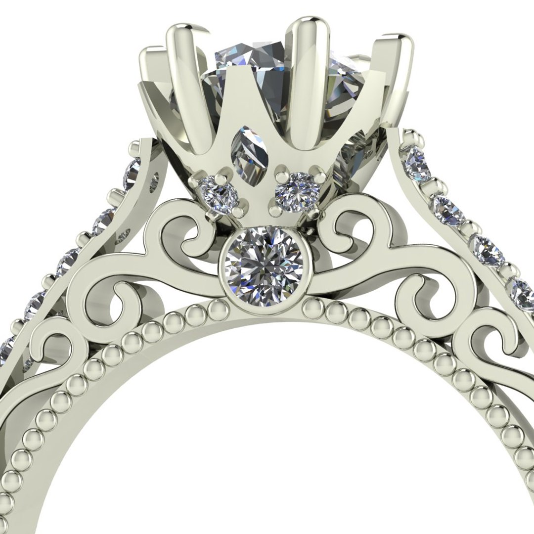 Beautiful Female Ring 3D Model - TurboSquid 1490426