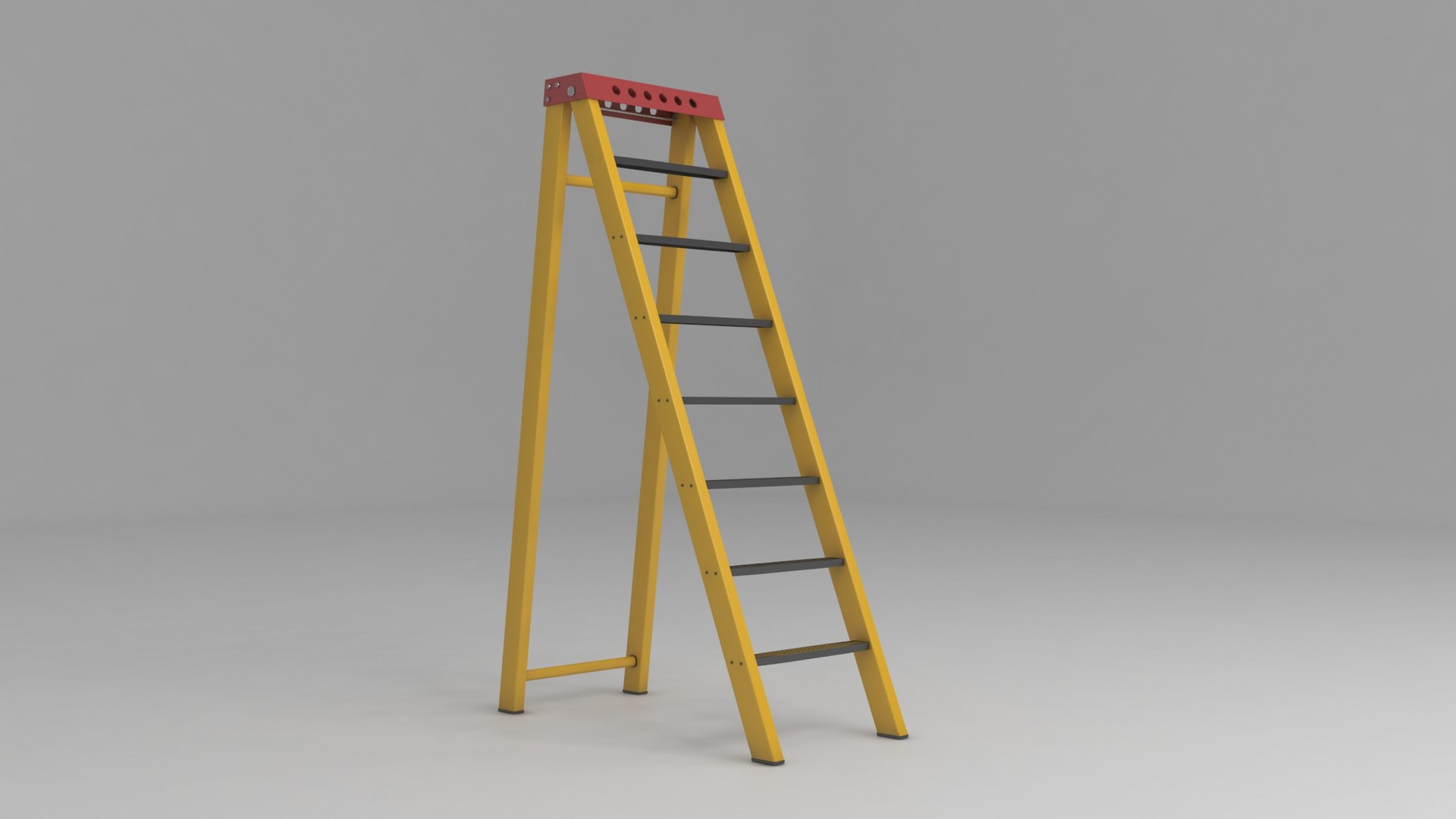 3D Ladder Work Stairs - TurboSquid 1424271