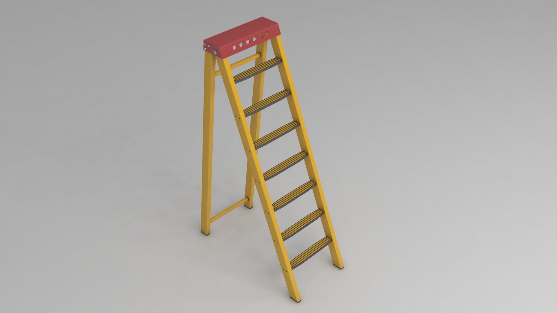 3D Ladder Work Stairs - TurboSquid 1424271