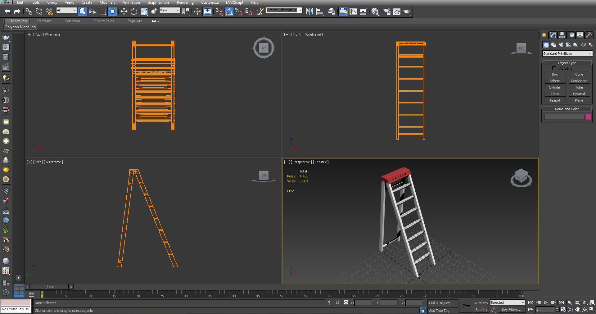 3D Ladder Work Stairs - TurboSquid 1424271