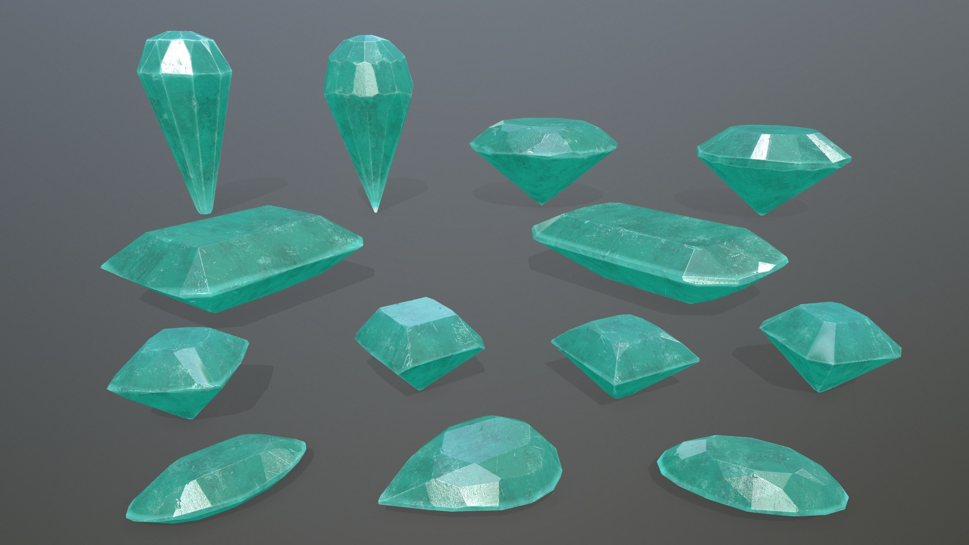3D Gem Set Model - TurboSquid 1897099