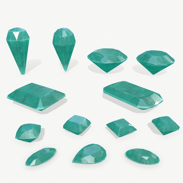 3D Gem Set model - TurboSquid 1897099