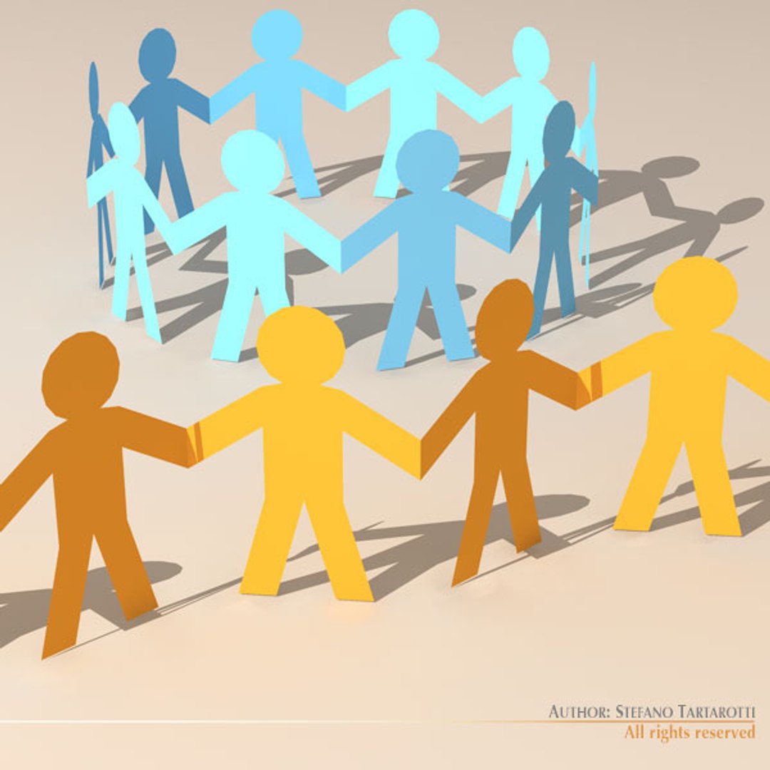 3ds max papermen paper men