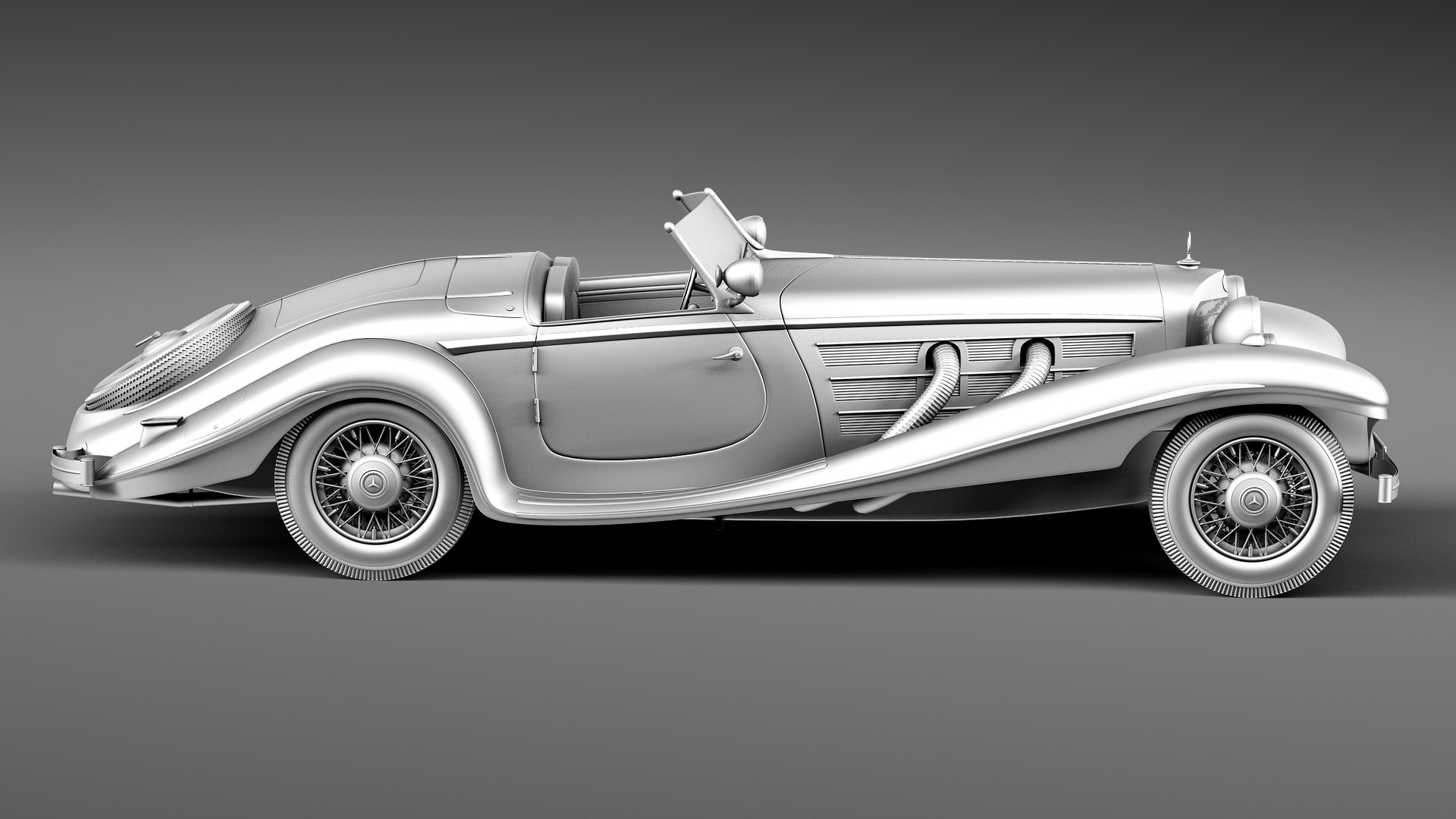C4d Mercedes Benz 540 540k