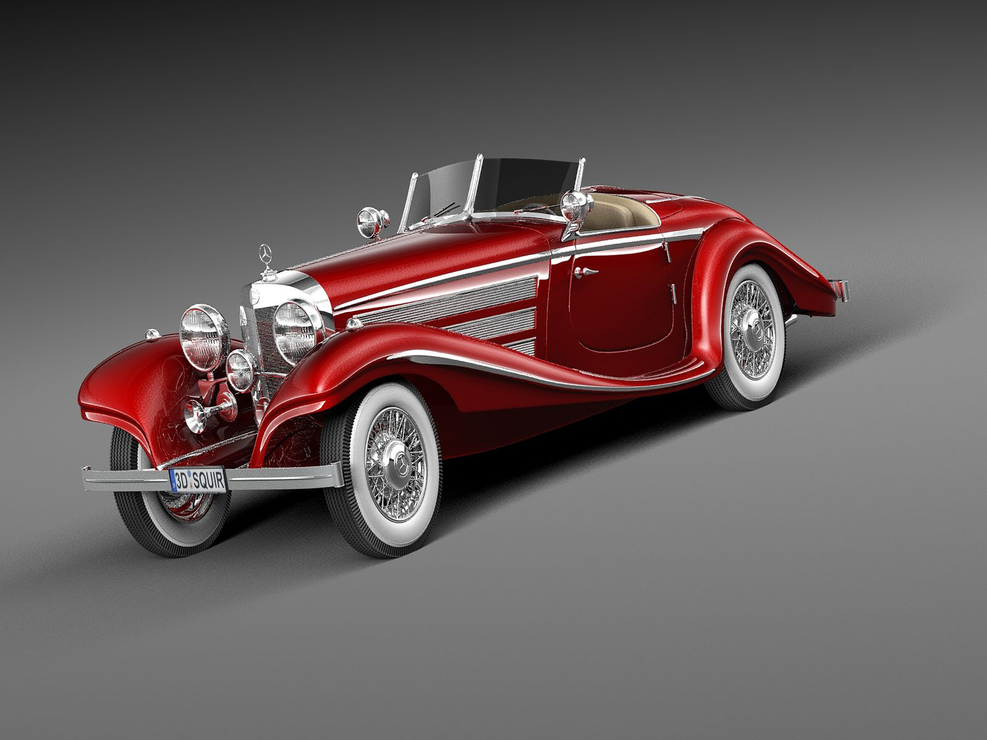C4d Mercedes Benz 540 540k