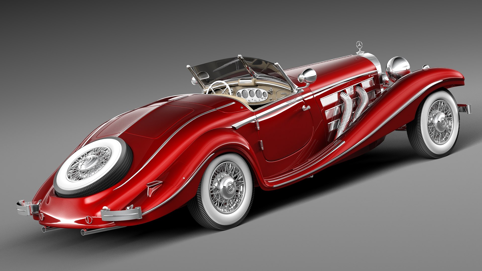 C4d Mercedes Benz 540 540k