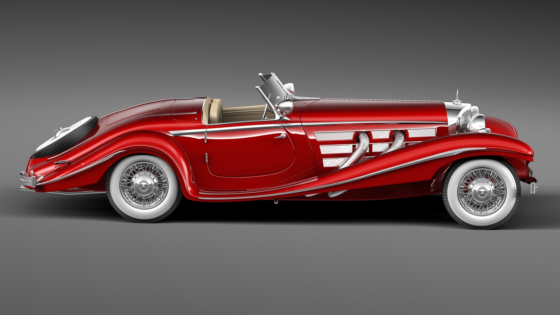 C4d Mercedes Benz 540 540k