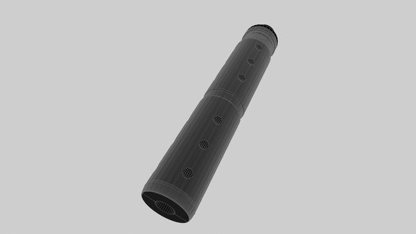 Silencer Model model - TurboSquid 1714175