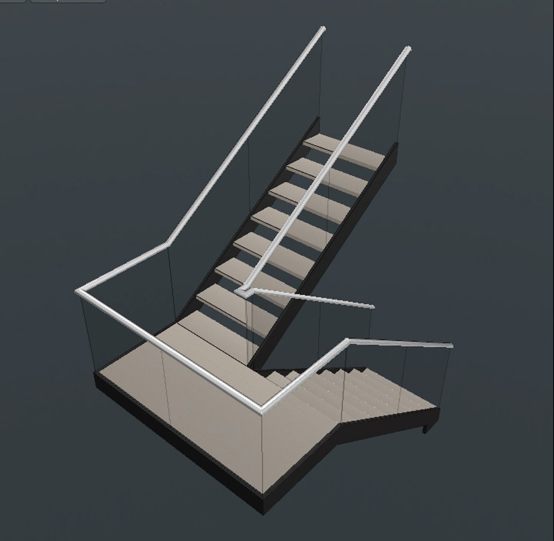 Modern Stair 3d Model