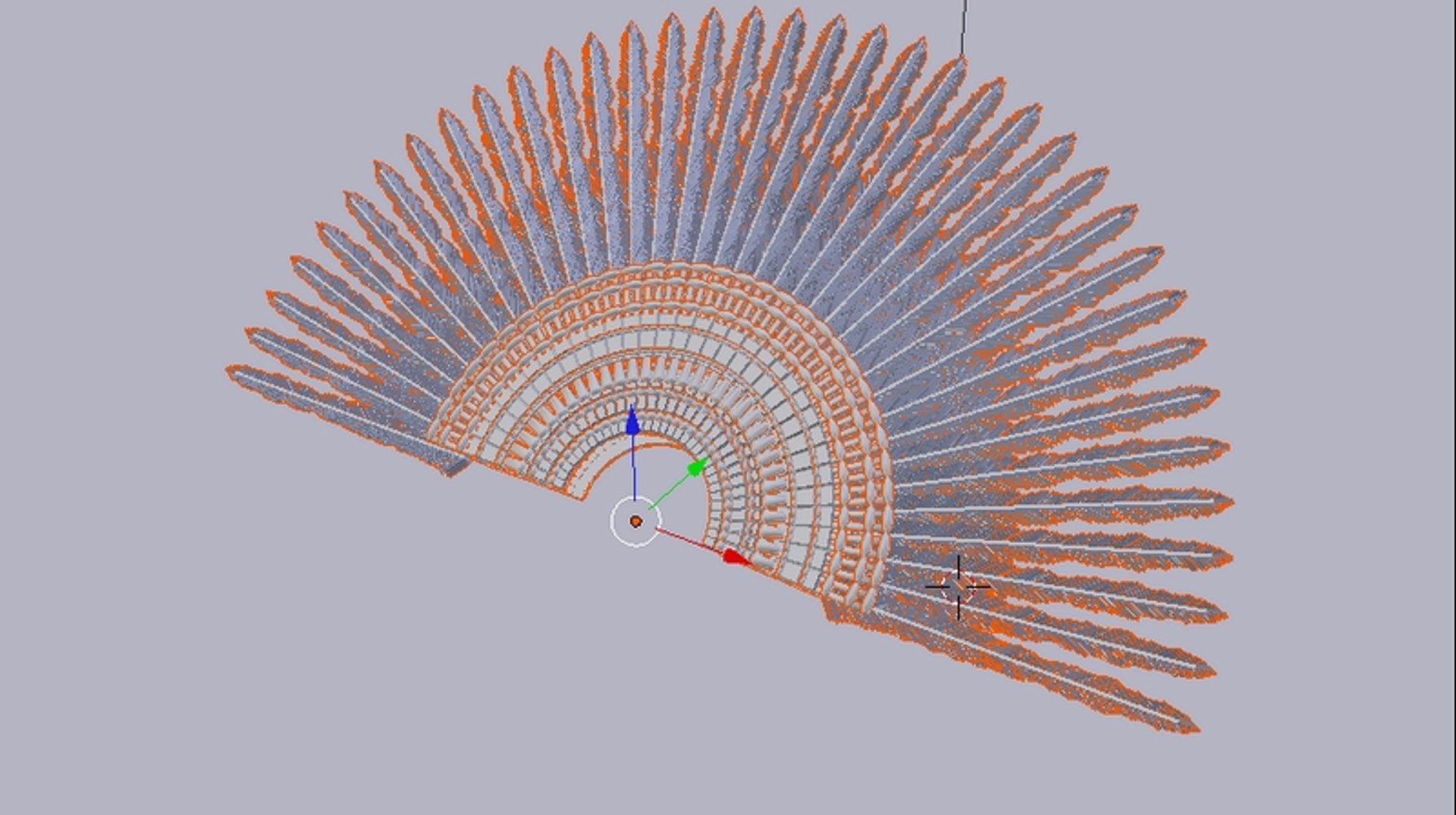 3d Prehispanic Azteca Penacho