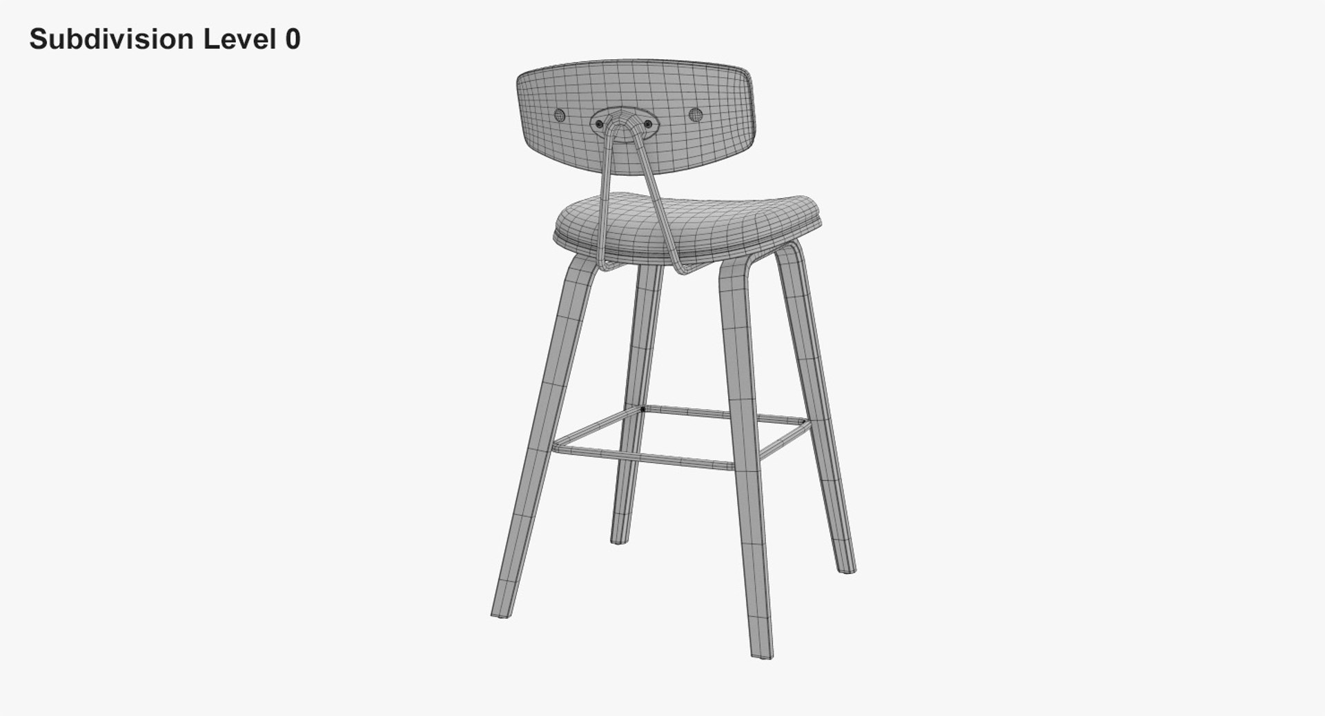 3D bar stool model - TurboSquid 1375203