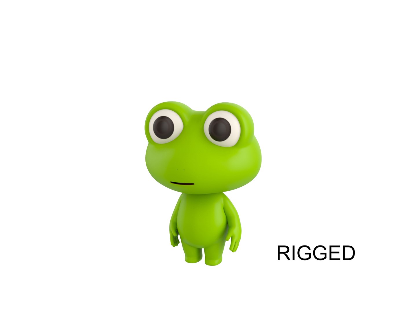3D Model Character172 Rigged Frog - TurboSquid 1895052