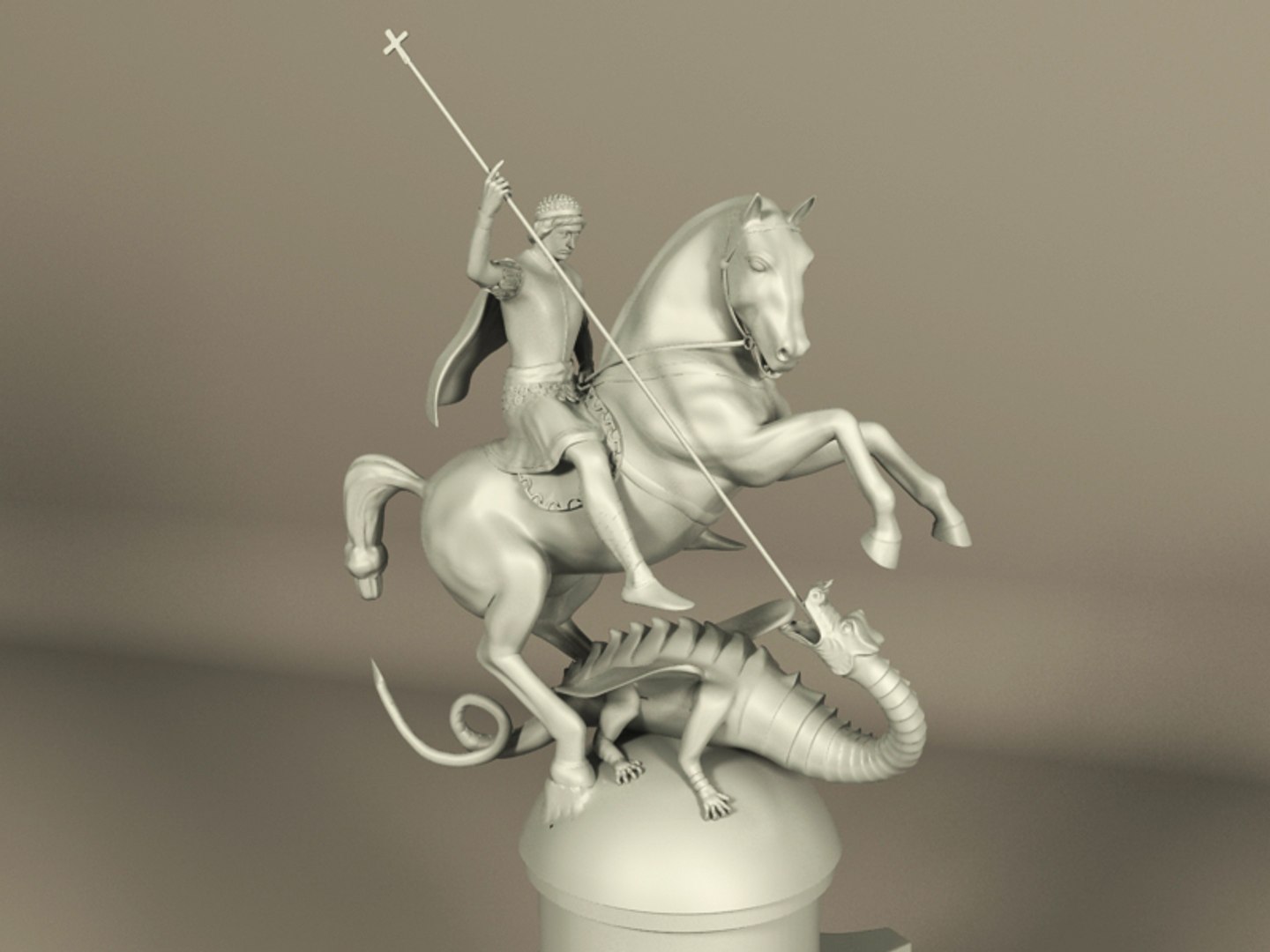 Sculpture George 3d Model