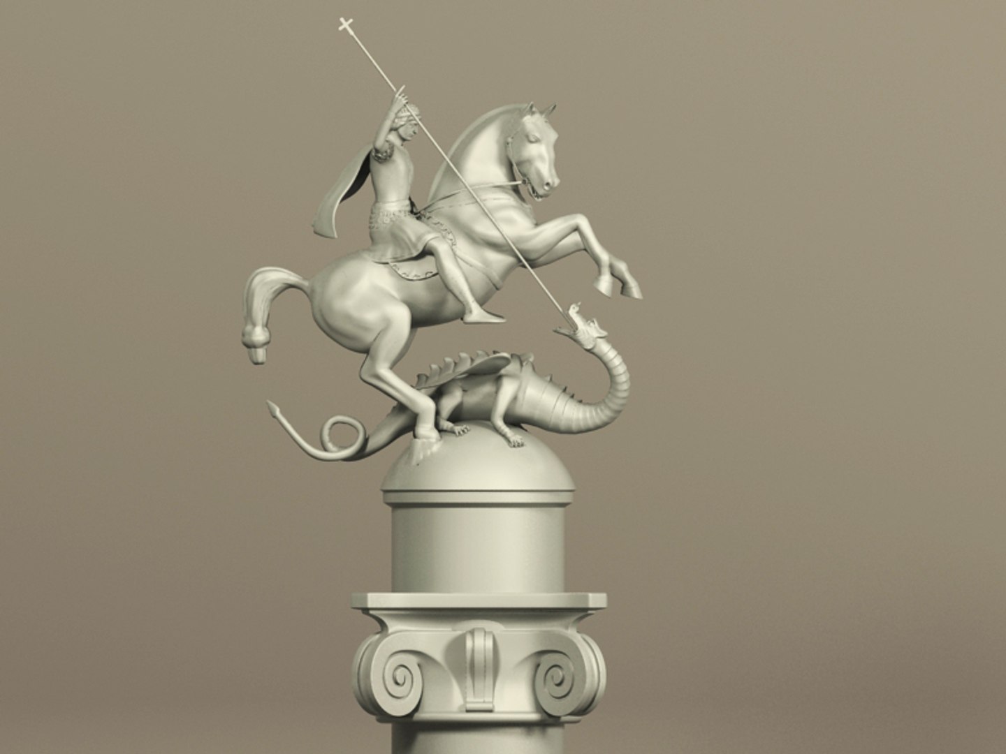 Sculpture George 3d Model