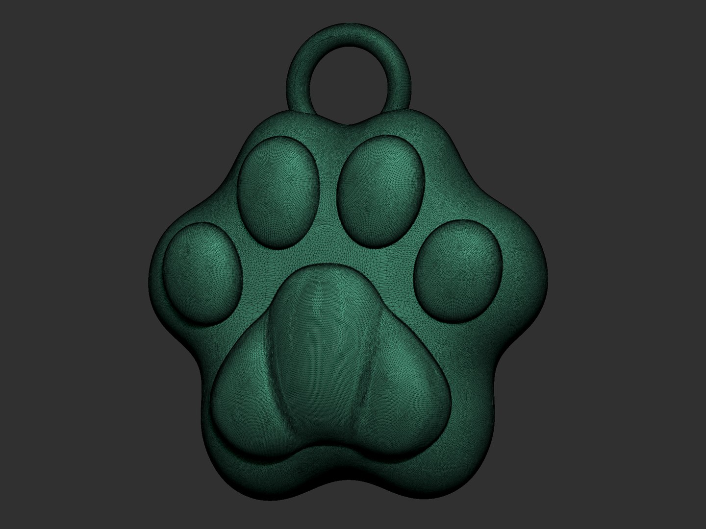 Pendant Cat Paw 3D Print Model 3D - TurboSquid 2257926