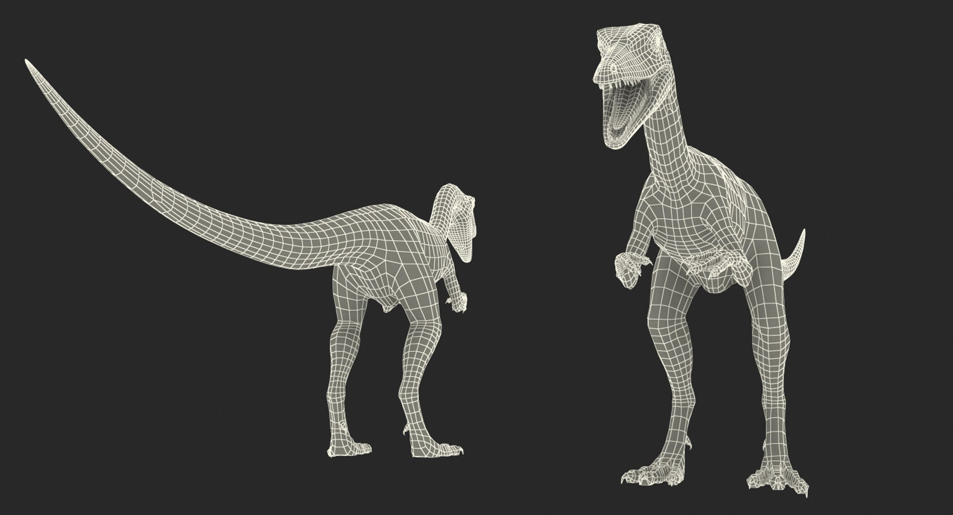 3D model compsognathus dinosaur rigged animate - TurboSquid 1285569
