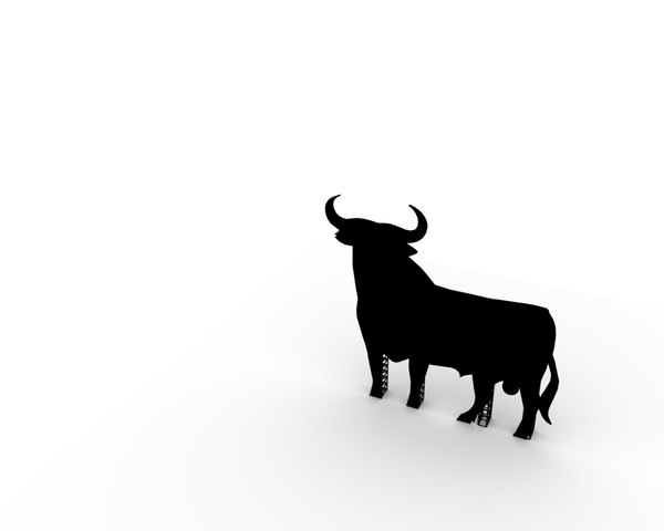 3d model spanish bull billboard