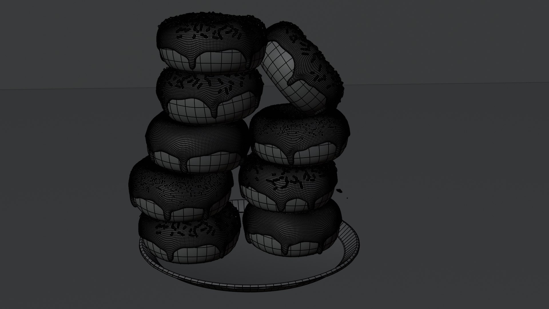 Donut Pile 3D - TurboSquid 2221593