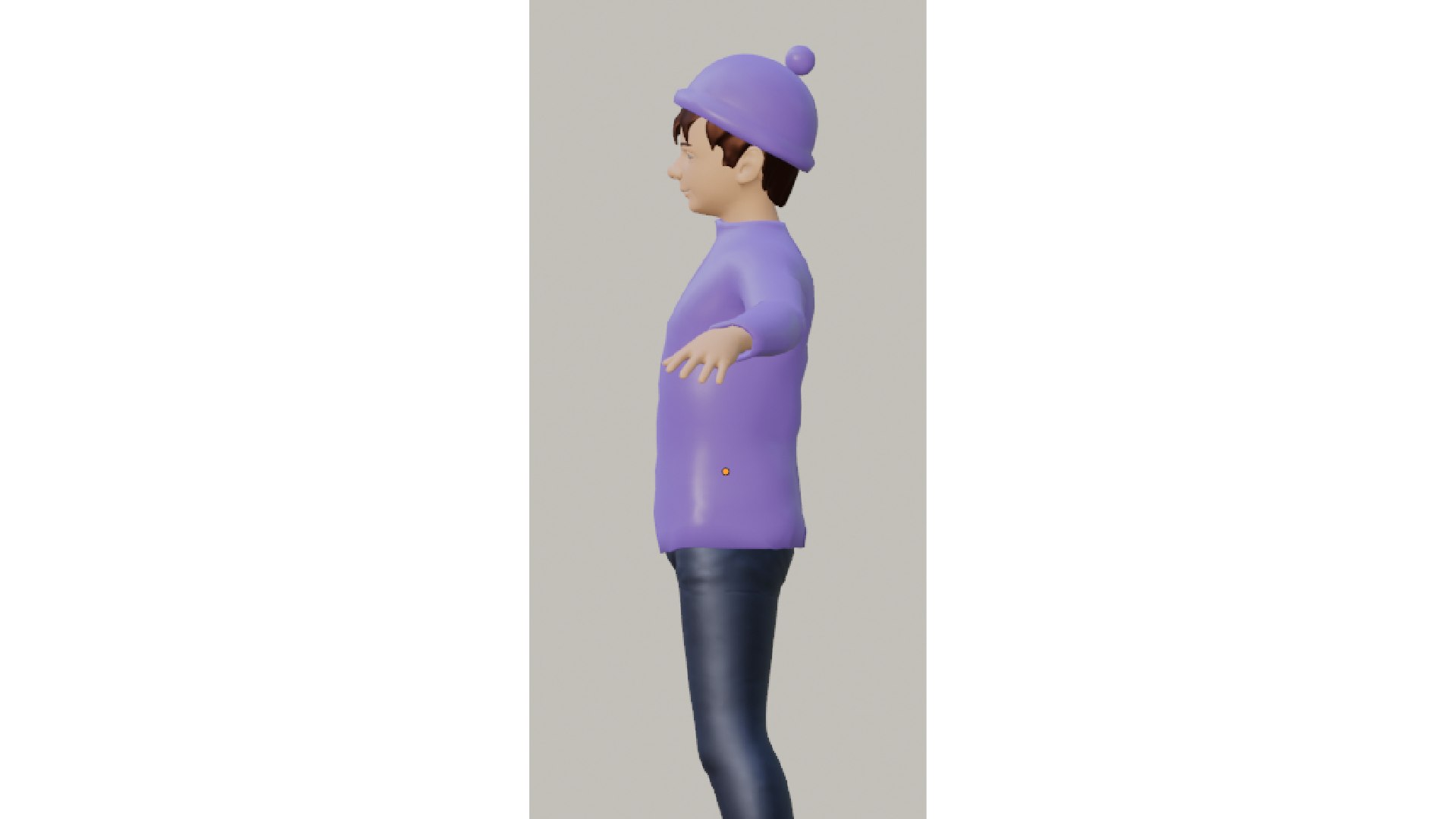 Character With Winter Cloths Low-poly 3D Model Version 3 3D Model ...
