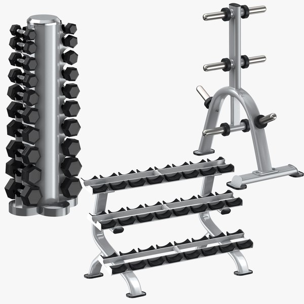 Dumbbell Rack 3D Models for Download | TurboSquid
