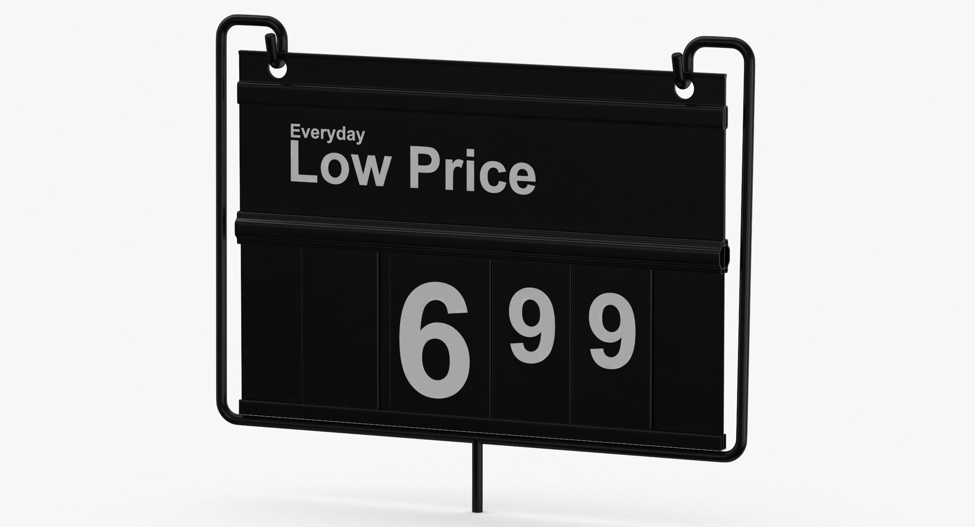 Promotional Signage Short Post 3D - TurboSquid 1978625