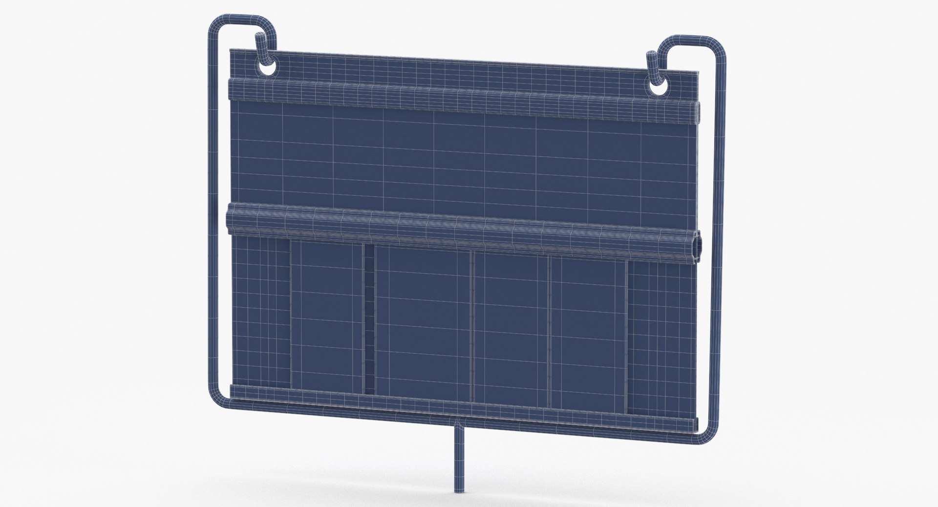 Promotional Signage Short Post 3D - TurboSquid 1978625