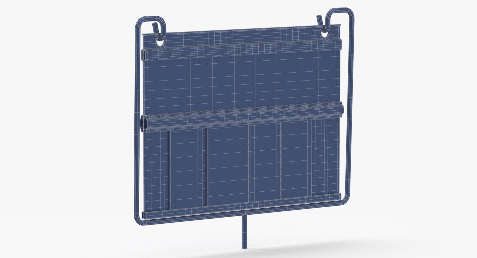 Promotional Signage Short Post 3D - TurboSquid 1978625