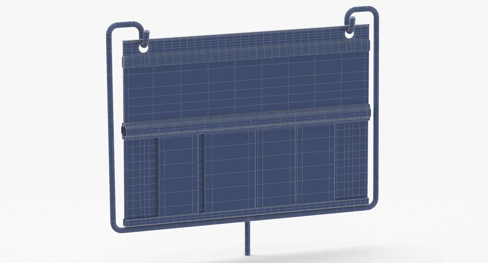 Promotional Signage Short Post 3D - TurboSquid 1978625