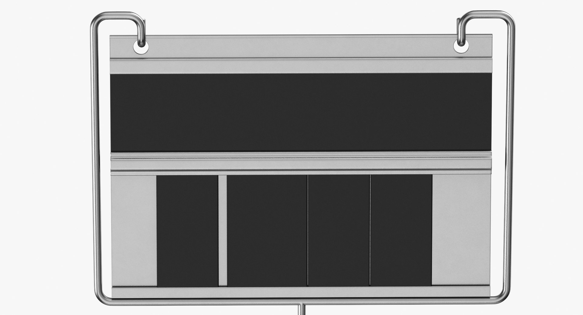 Promotional Signage Short Post 3D - TurboSquid 1978625