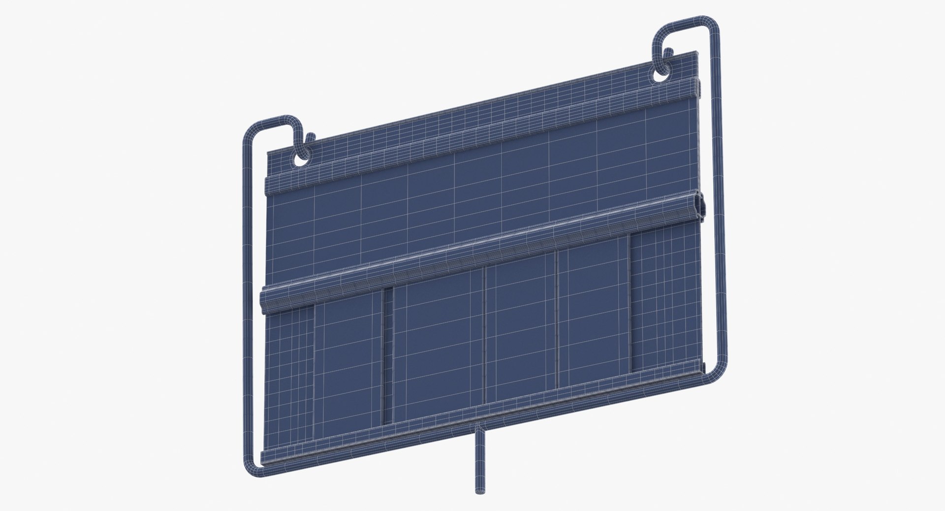 Promotional Signage Short Post 3D - TurboSquid 1978625