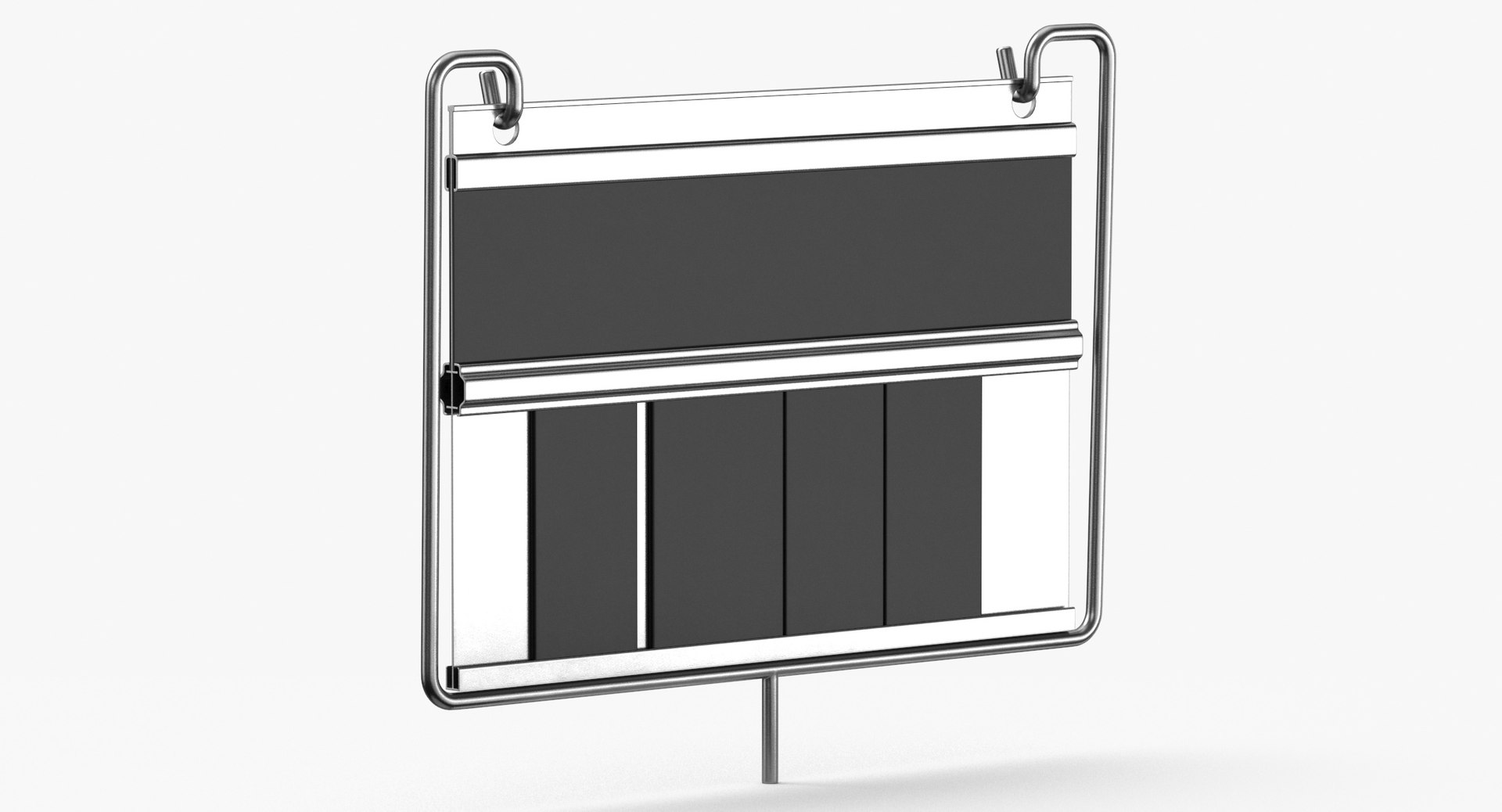 Promotional Signage Short Post 3D - TurboSquid 1978625