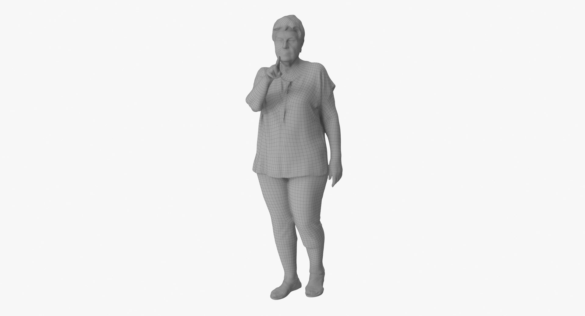 3D Sophie Casual Summer Interacting Pose 02 Pointing model - TurboSquid ...