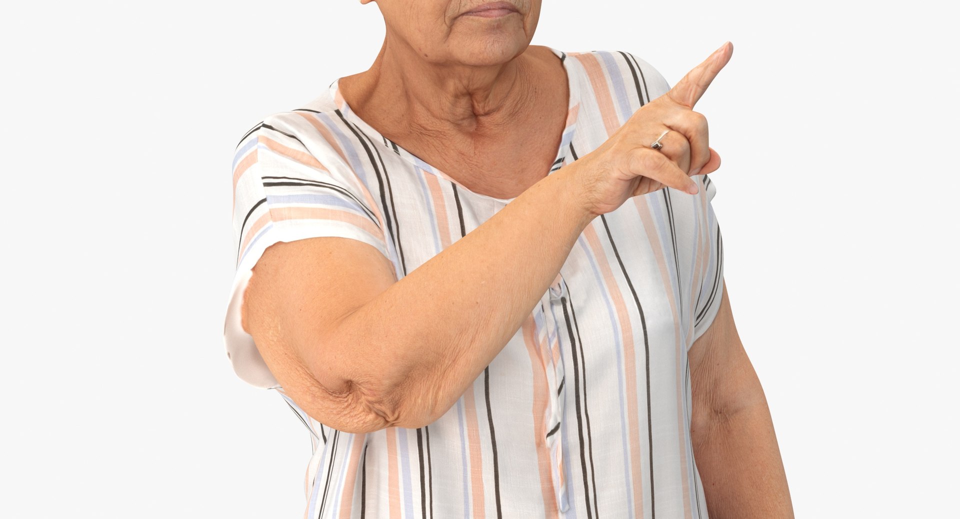 3D Sophie Casual Summer Interacting Pose 02 Pointing model - TurboSquid ...