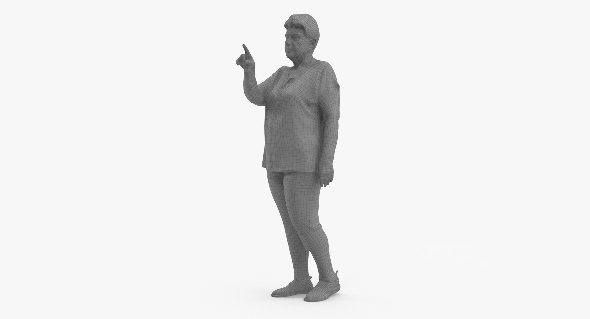 3D Sophie Casual Summer Interacting Pose 02 Pointing model - TurboSquid ...