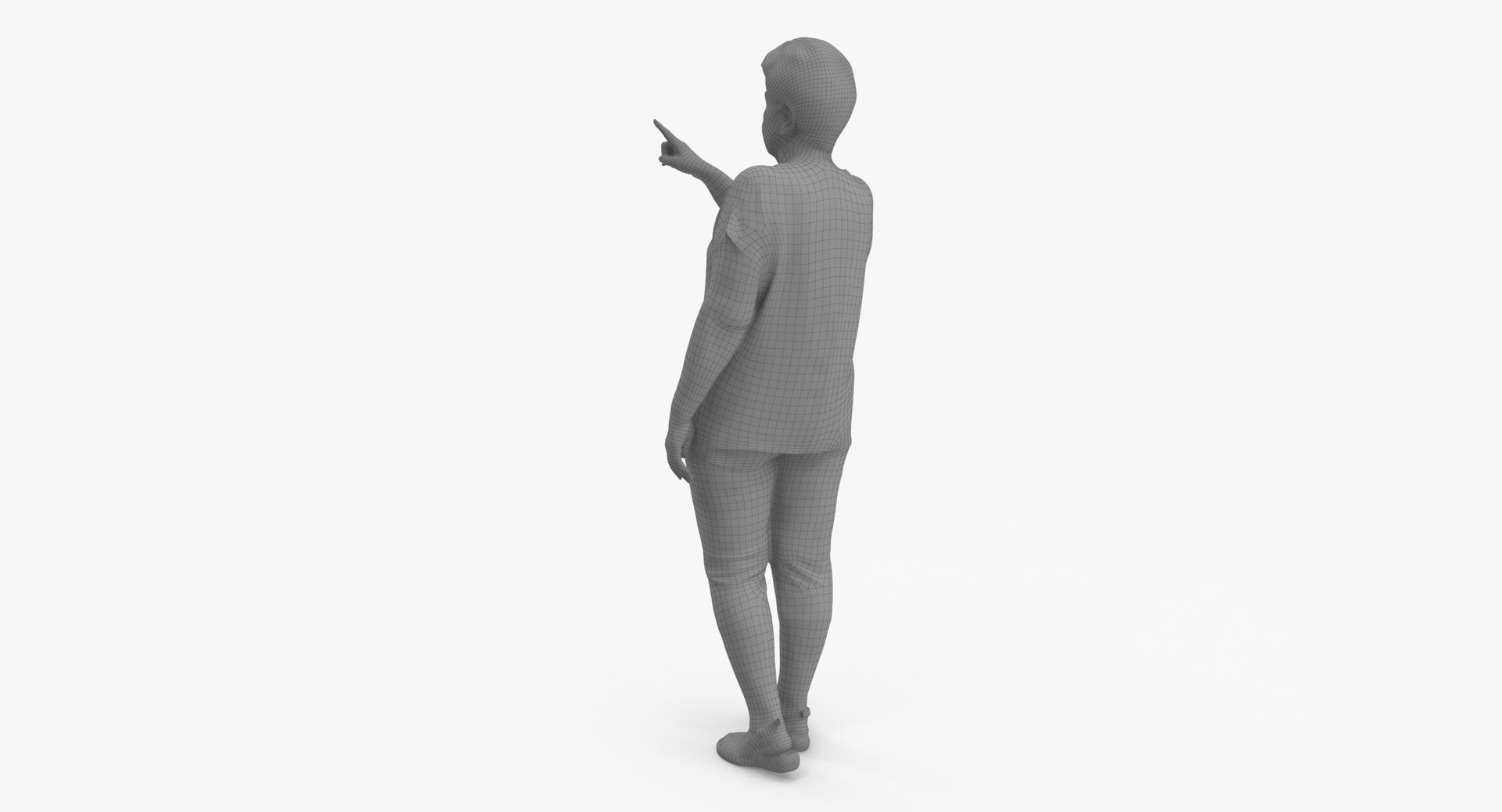 3D Sophie Casual Summer Interacting Pose 02 Pointing model - TurboSquid ...