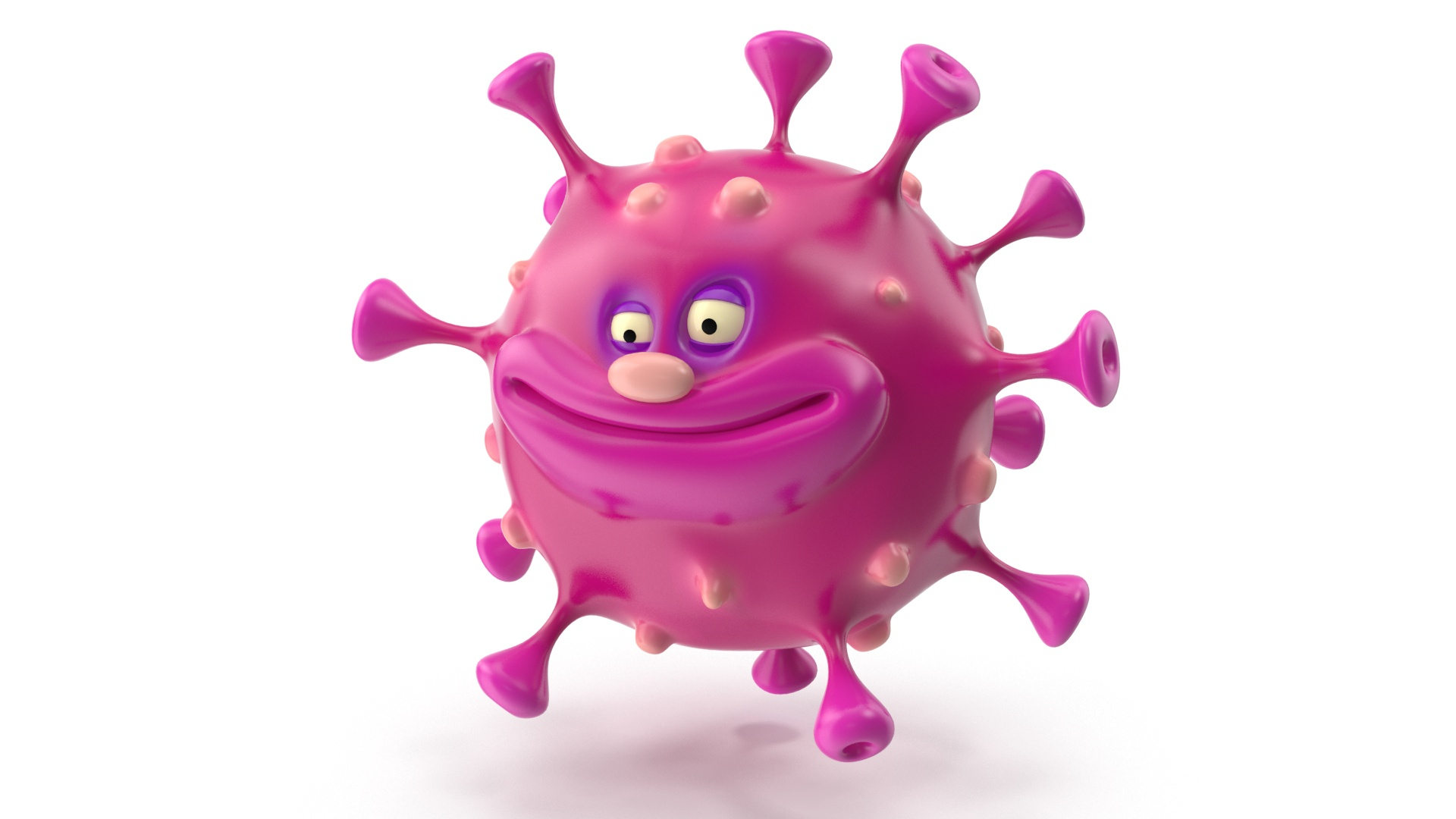 3D cartoon virus - TurboSquid 1525017