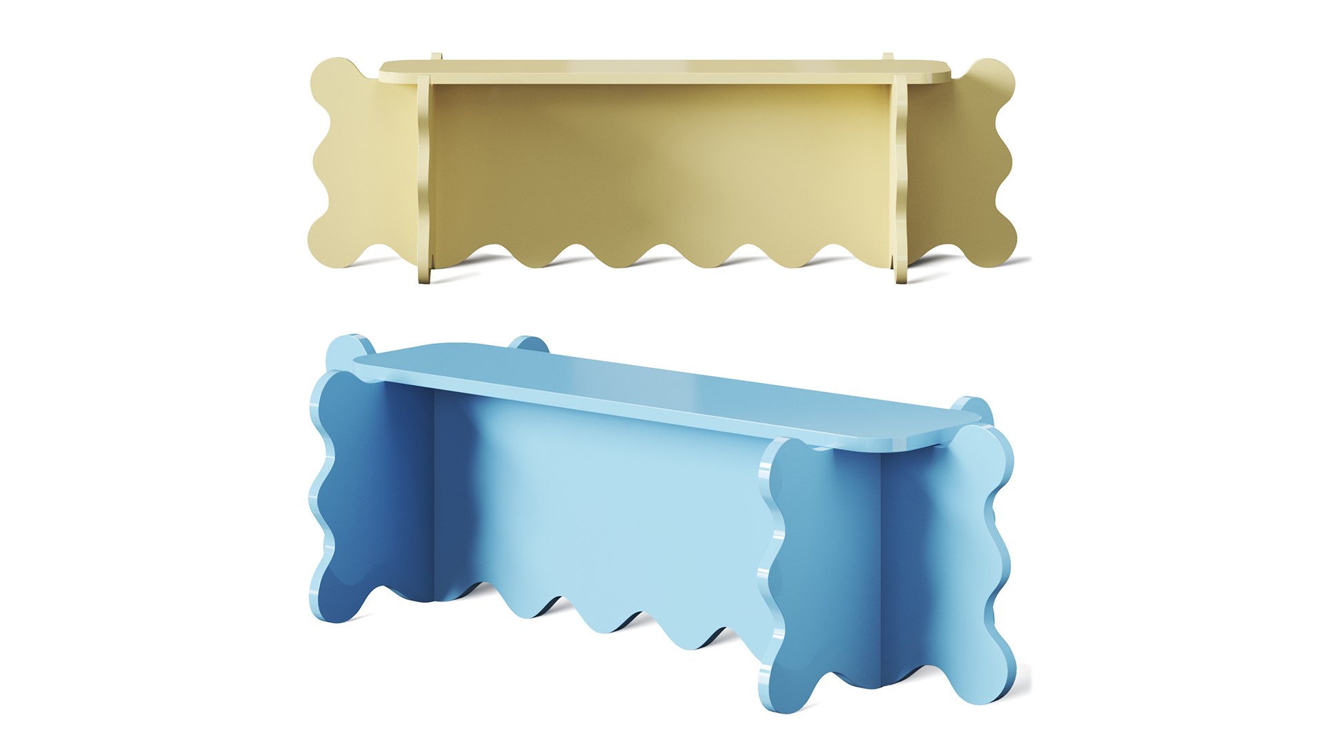Gustaf Westman Curvy Bench 3D Model - TurboSquid 2206147